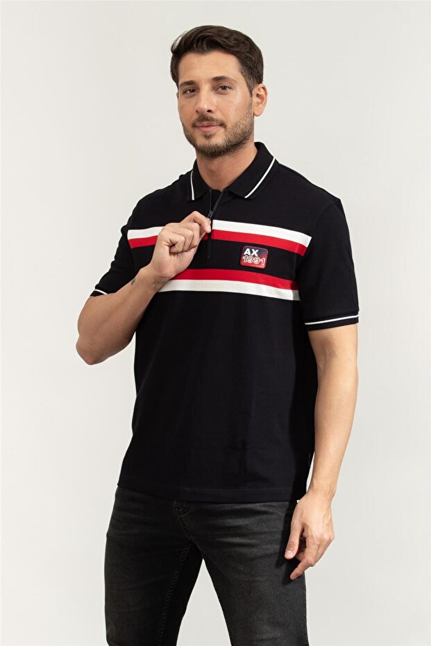 Armani Exchange Erkek Polo Yaka T-Shirt Lacivert - Fiyatı, Yorumları