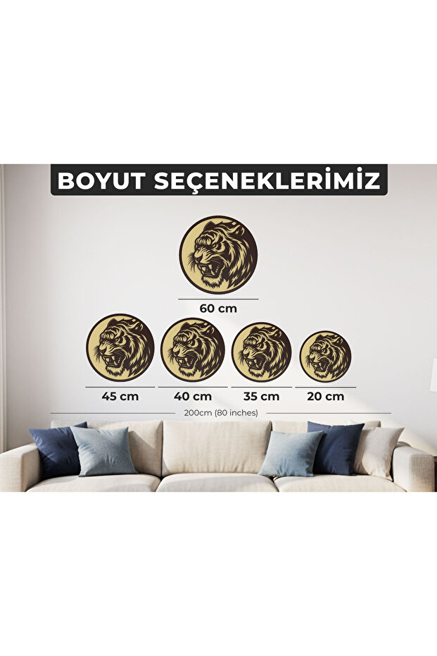 KEYWEL Kaplan Tasarımlı 2 Katmanlı Ahşap Duvar Tablosu – Dekoratif ...