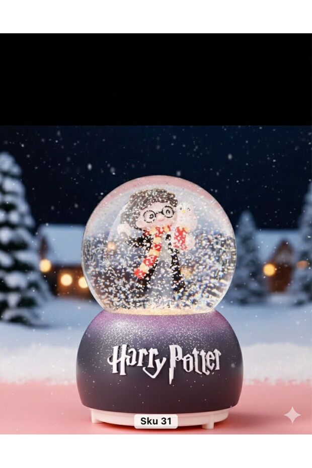 XTRIKE ME Harry Potter İçi Dönmeli Üflemeli Işıklı Müzikli Kar Küresi ...