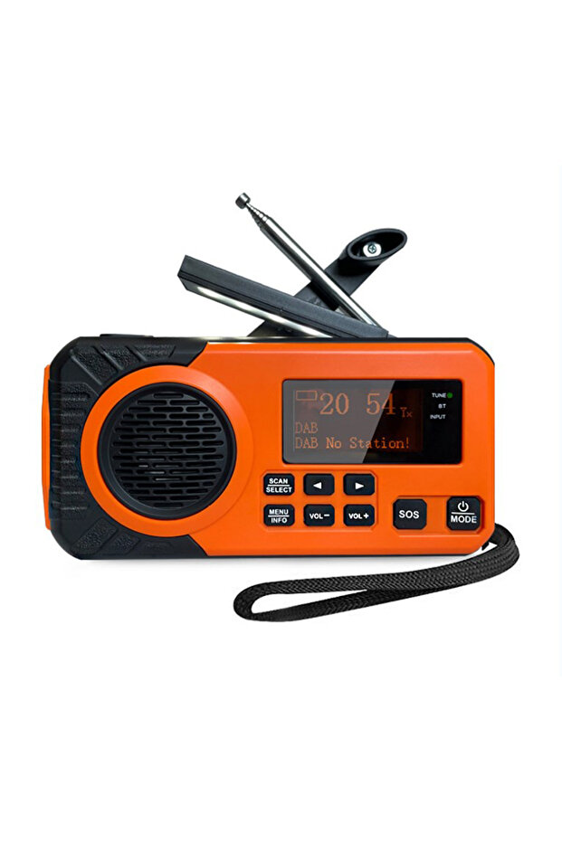 Choice Orange DAB Portable Hand Crank Radio Emergency Radio Solar ...