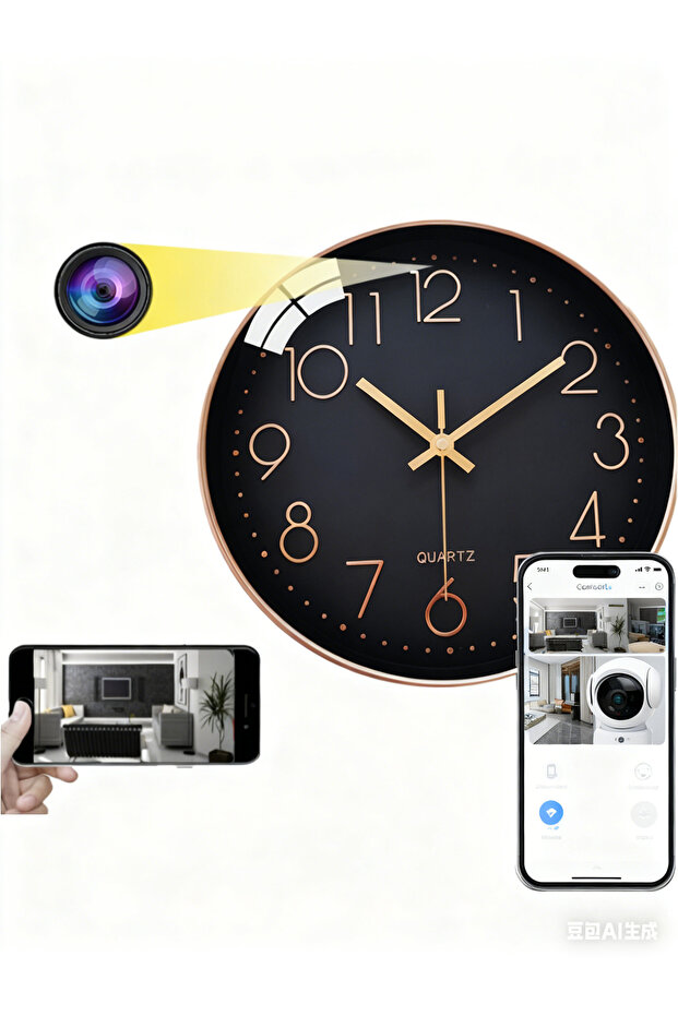 Ultimate happiness Mini 1080P HD wireless Compact WiFi wall-mounted ...