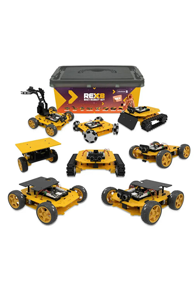 KONTAKTEK REX Evolution Serisi Super Star Transformers 8 in 1 (Micropython ve Arduino IDE Uyumlu ...