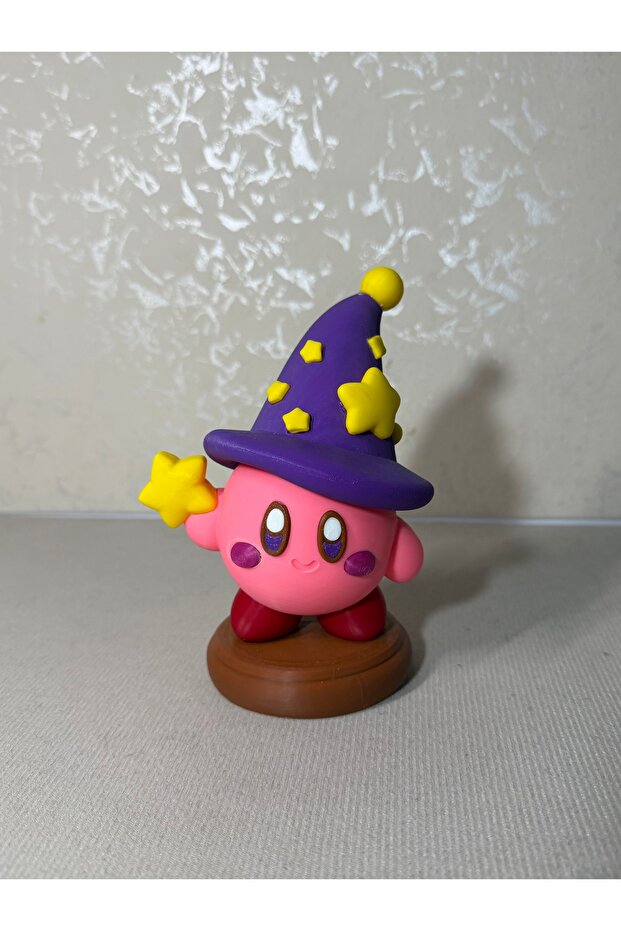 Florya Studyo Kirby Büyücü Figür – Sevimli Wizard Dekor, Masaüstü ...