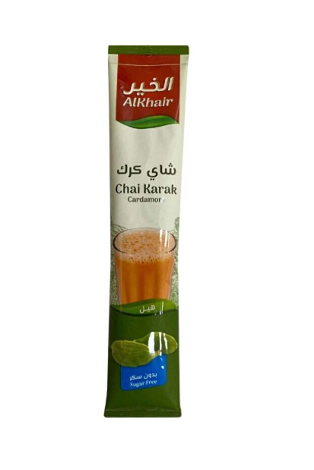 Al Khair Karak tea with cardamom - without sugar - 3 sachets (15g ...