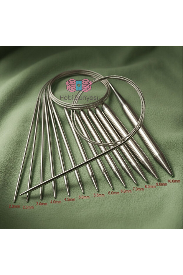 Hobi Dünyası Dikişsiz Projeler için - Titanyum Uçlu Çelik Misinalı Şiş ...