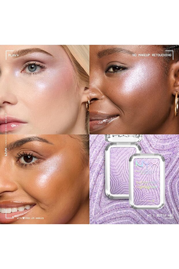 NYX Professional Makeup Buttermelt Bronzer, Powder Highlighter, 12 HR ...