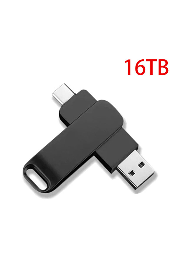 Mijia black 16T New 16TB Flash Drives High Speed USB Transfer Metal ...