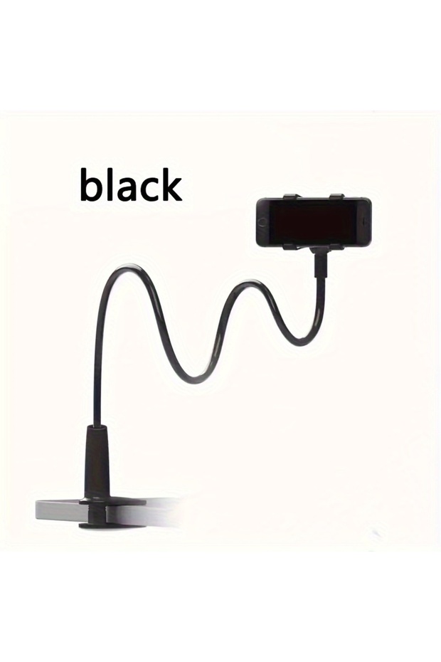 Choice black Phone Clip on Stand Holder with Grip Flexible Long Arm ...