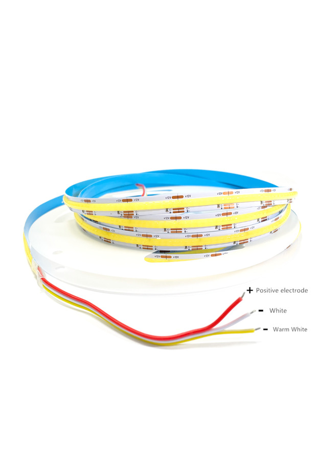 Choice 5 Meters 24V 10mm Width PCB 5V 12V 24V CCT COB LED Strip 2700K ...