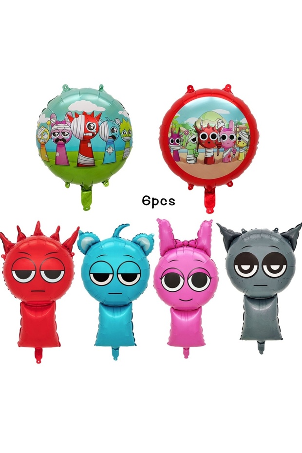 Choice كما هو موضح في الصورة، مجموعة بالونات سبرنكي ذات الطابع الخاص، 6 ...