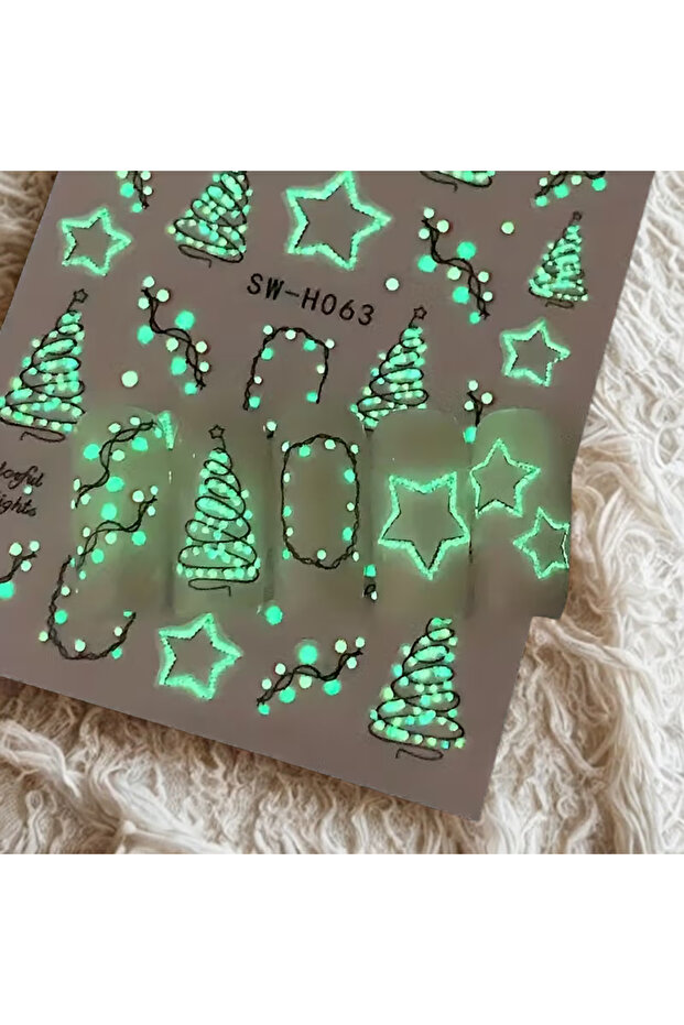 VANGUARD Design 2’li Paket Neon Karanlıkta Parlayan Yılbaşı Tırnak ...