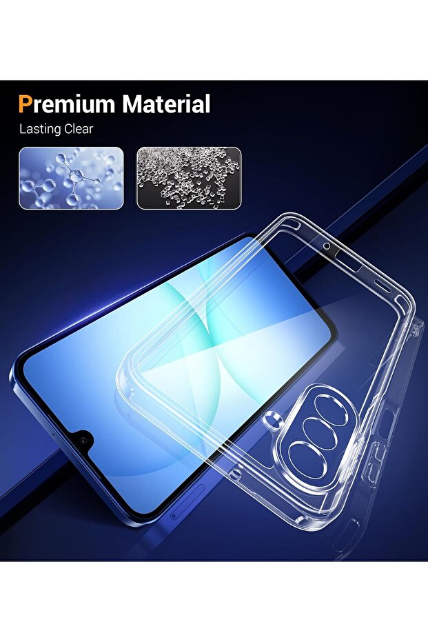 HYX Clear Camera Cover Case for Samsung Galaxy A17 5G/4G with 2x ...