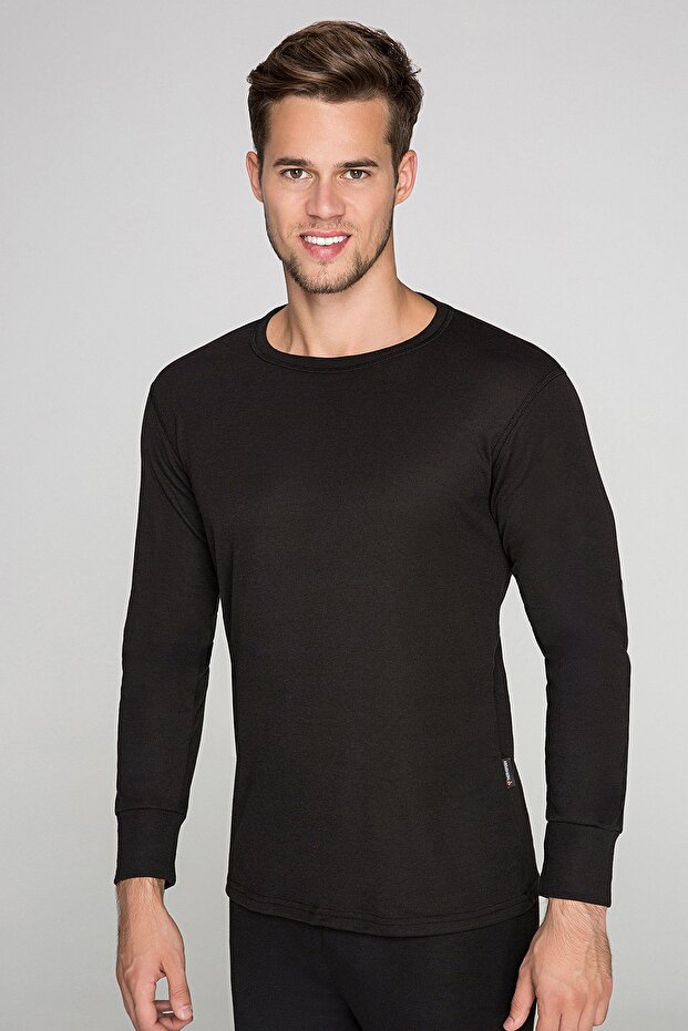 Thermoform Βαρύ θερμικό εσώρουχο με μακρύ μανίκι για ενήλικες, μαύρο ...