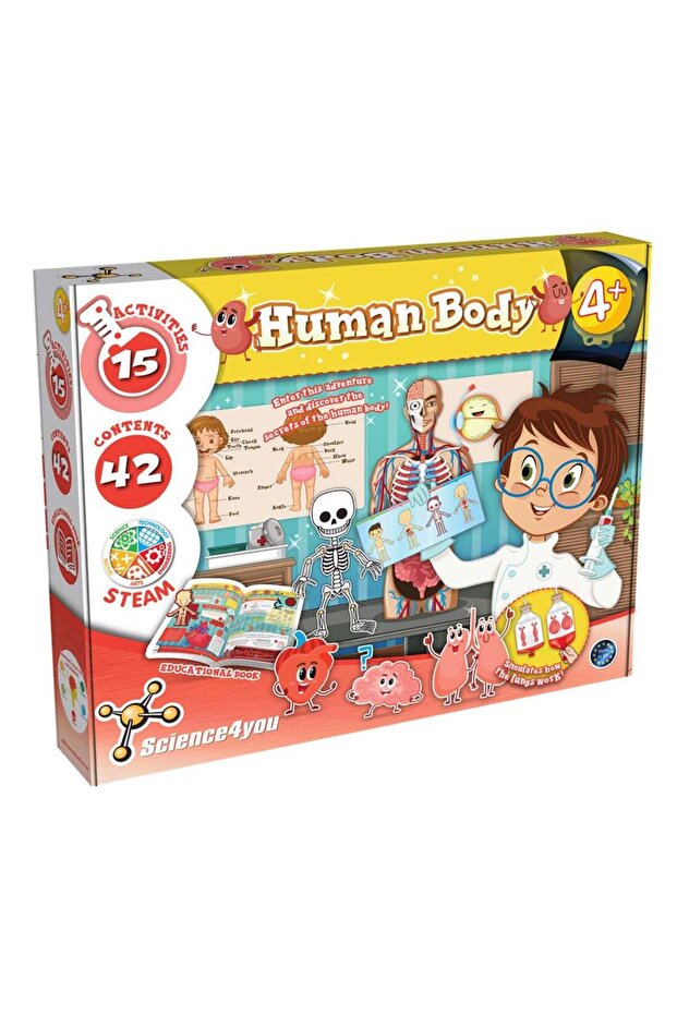 Science4you Human Body Science Kit - Discover organs and body systems (Ages 4+)- Trendyol