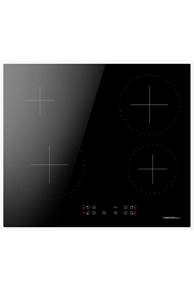 Master Gas 60 cm 4-Zone Ceramic Electric Hob with Touch Control ...