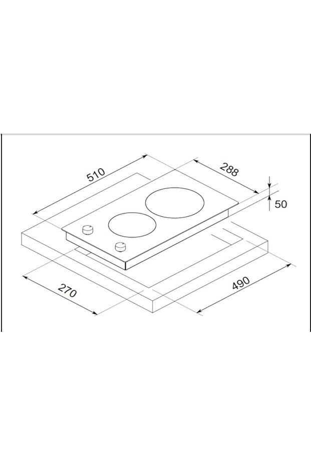 Master Gas 30cm Electric Cooktop, 2 Burners (1 Rapid Ignition) - Model ...