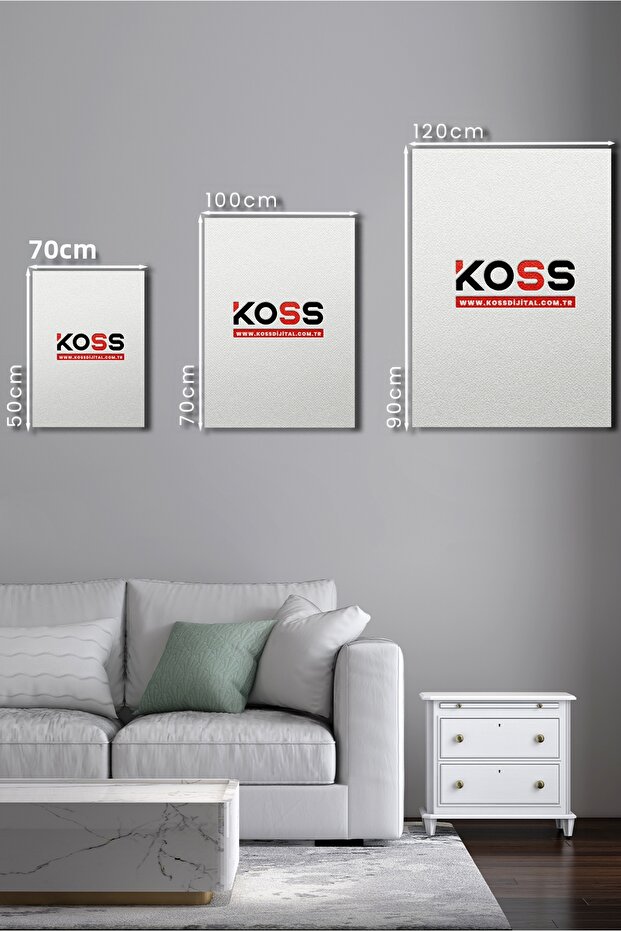 KOSS Dijital Πίνακας σε καμβά με κορνίζα, ανδρική διακόσμηση τοίχου με ...