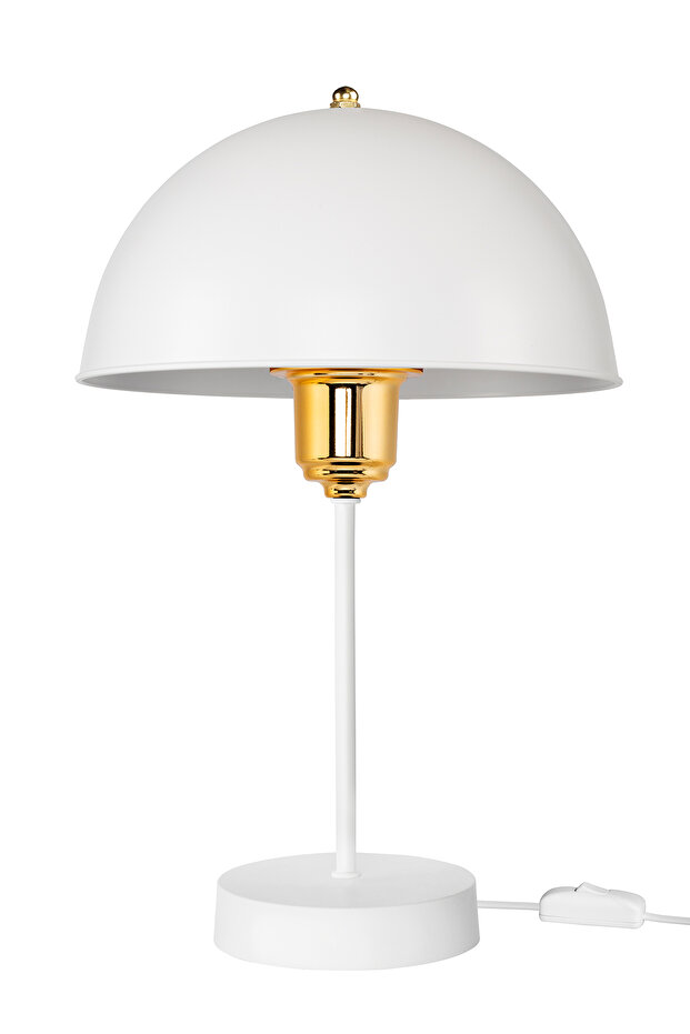 lumenistanbul ROMA ABAJUR BEYAZ AYAK - GOLD KUKA / BEYAZ ŞAPKA - Fiyatı ...