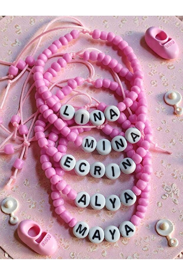 Amabel Jewelerys Karne-Yılbaşı-Bayram Hediyelik İsim Yazılı Kum Boncuk ...