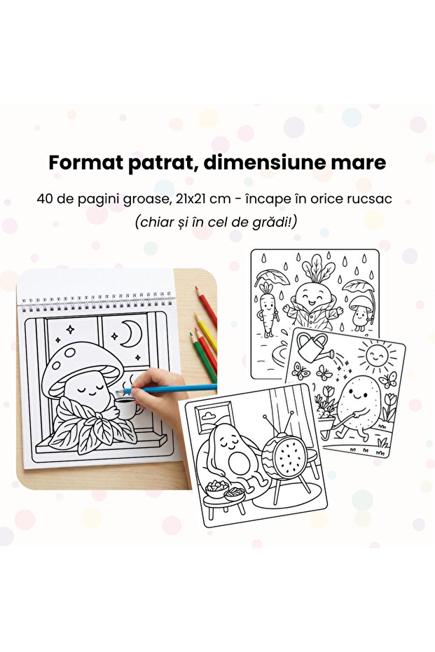 OBRO Carte de colorat pentru copii cu cadouri de Crăciun – Fructe și ...