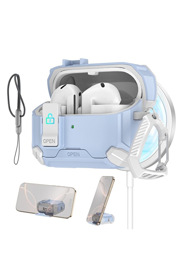 Choice For Galaxy Buds 3Pro Blue 2025 Case for Buds 3 /3Pro with Secure ...