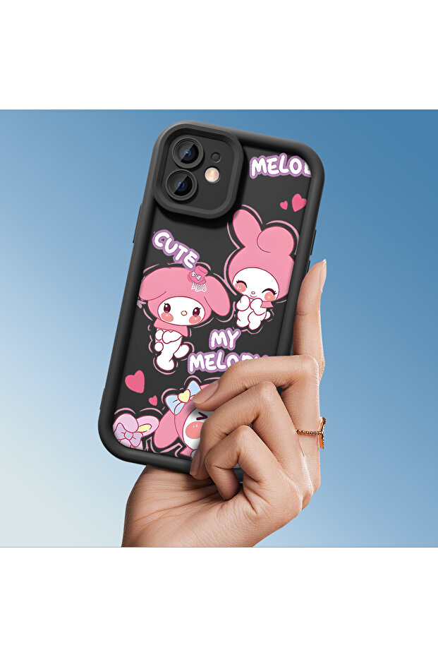 ucuc Samsung Galaxy S25 Compatible Black Silicone Animation Pattern ...