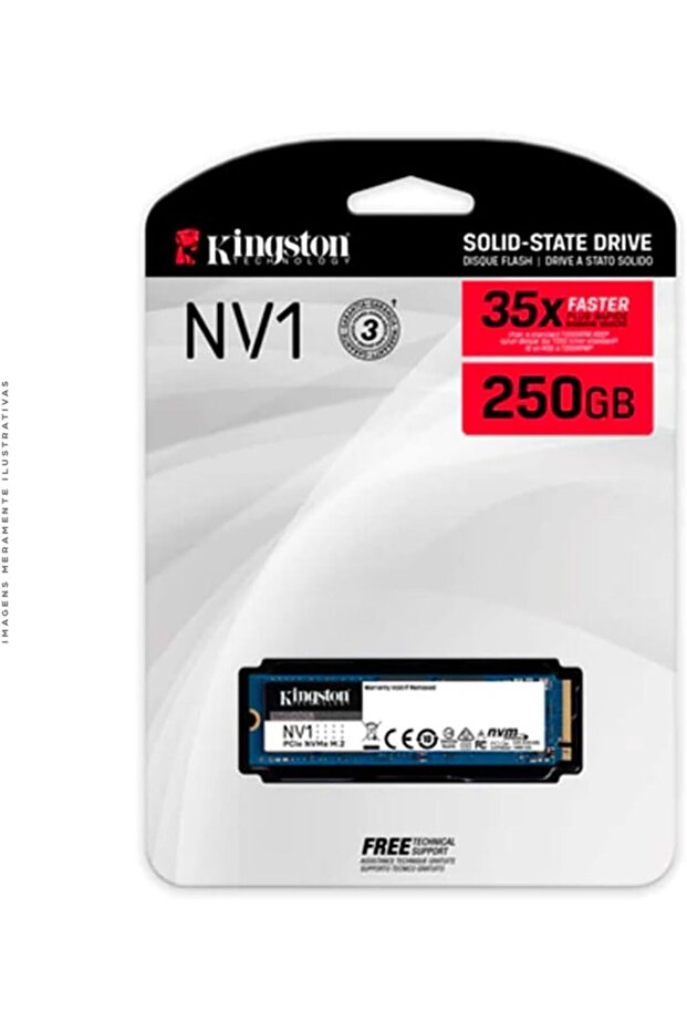 Kingston NV1 PCIe NVMe M.2 2280 Internal SSD, 250GB Capacity- Trendyol