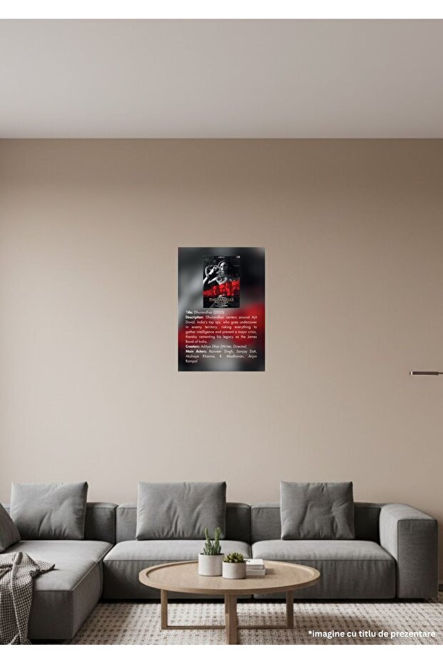 VreauPoster Dhurandhar (2025) Movie Infographic Poster, Indian Thriller ...