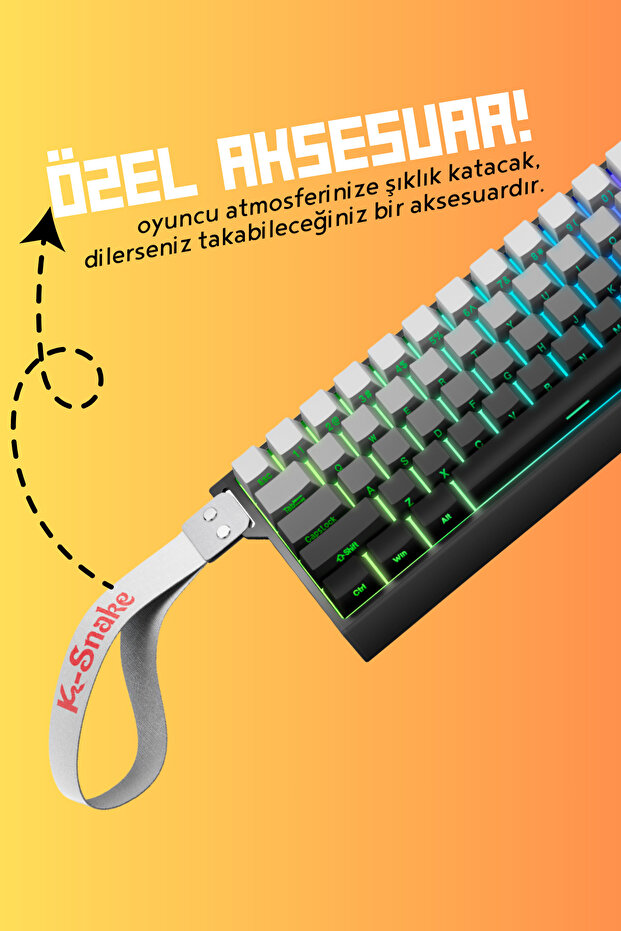 Rever RED Switch RGB Mekanik Gaming Oyuncu Klavyesi Özel Tasarım & Özel ...