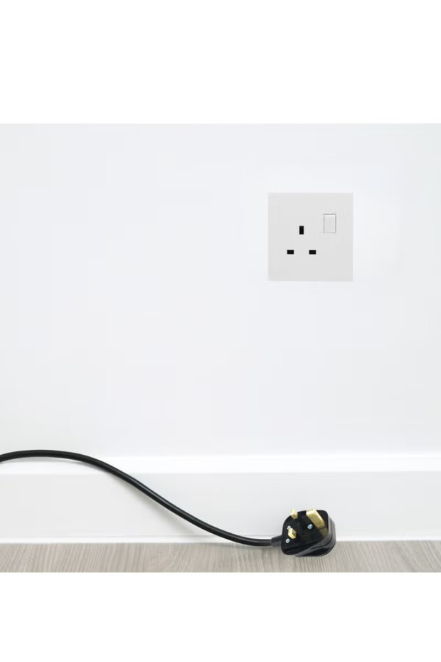 Hi Max Wall Switched Power Socket 250V AC, White Electric Light Switch ...