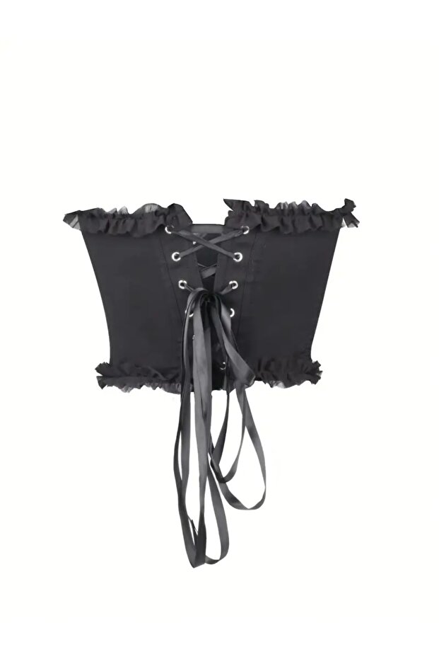 Ceren Öncel Atelier Noir Fırfır Büstiyer Korse - Fiyatı, Yorumları