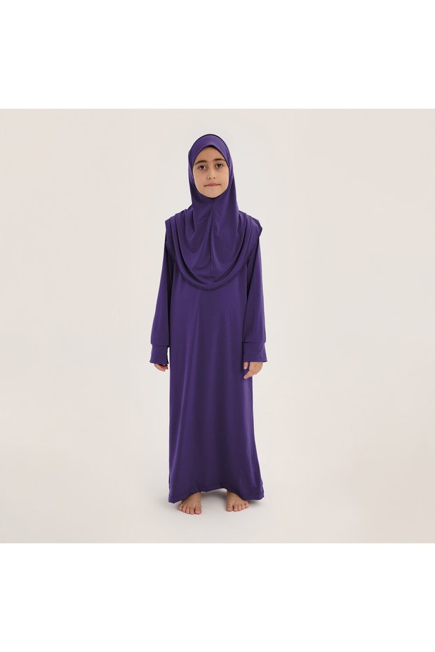 ALLNOORKİDS Namaz Seti / İbadet Seti - Namaz Elbise , Ay Yıldız Kabe ...