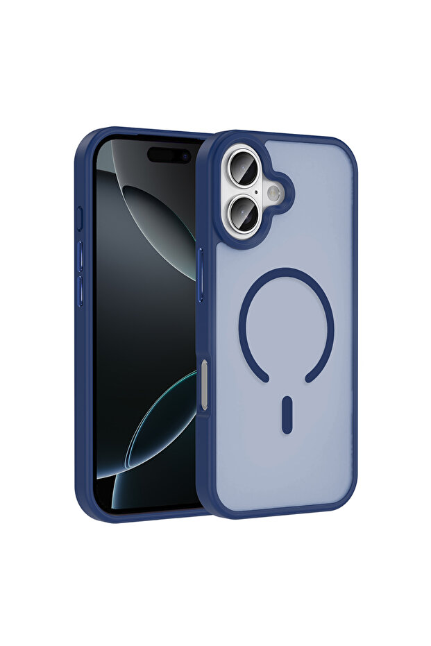 Genel Markalar Apple iPhone 17 Kılıf M-safe Şarj Özellikli Mat Arka ...