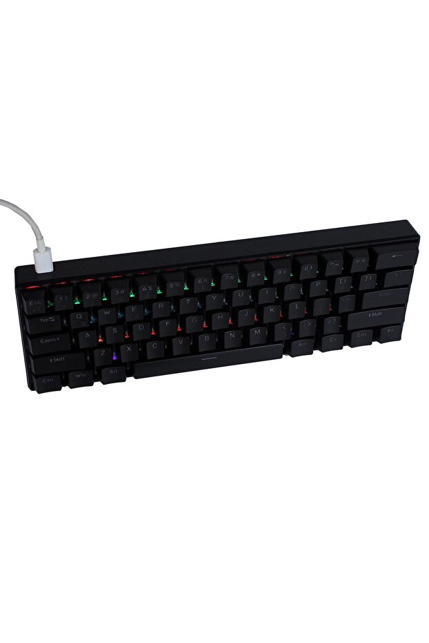 Apera H61K Mini Mekanik Kablolu Gaming Oyuncu Klavye Türkçe Q Blue ...