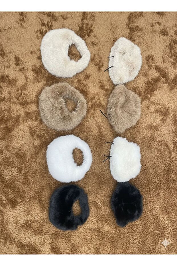 ANBLYs COLLECTION PELUŞ TÜYLÜ YARIM KALPAK MOĞOL KADIN ŞAPKA - Fiyatı ...