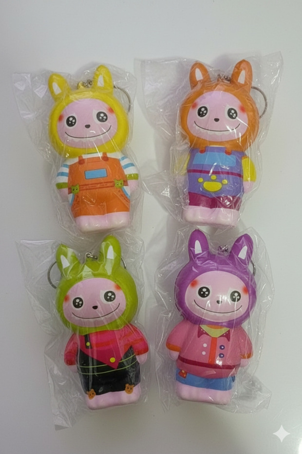 Srctech 2'li Labubu Sık Bırak Silikon Anahtarlık - 10 CM (Modeller ...