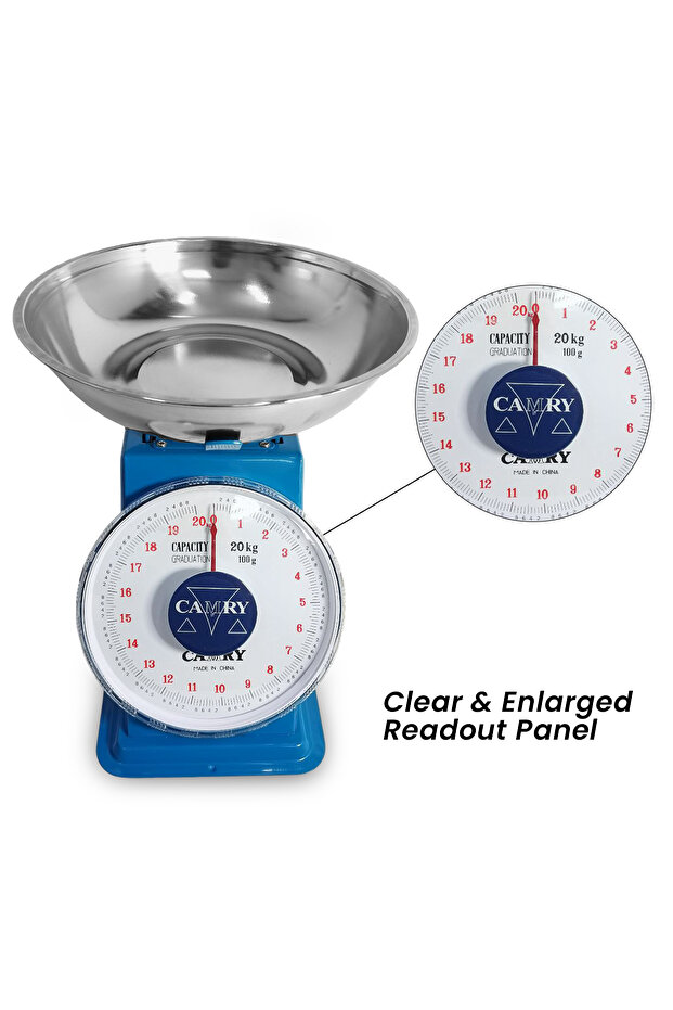 CAMRY SP-20KG Mechanical Dial Kitchen Scale 20kg Capacity Stainless ...