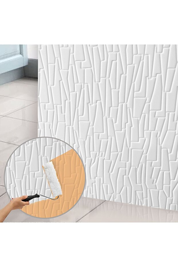 Tink Kendinden Yapışkanlı 3D Duvar Paneli Boyanabilir Dekota 60x60 cm ...
