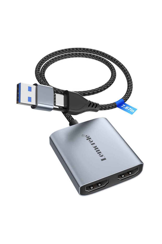 lemorele AC07, USB ve Type-C Çıkışlı 1080P Video Capture Card - Tak ve ...