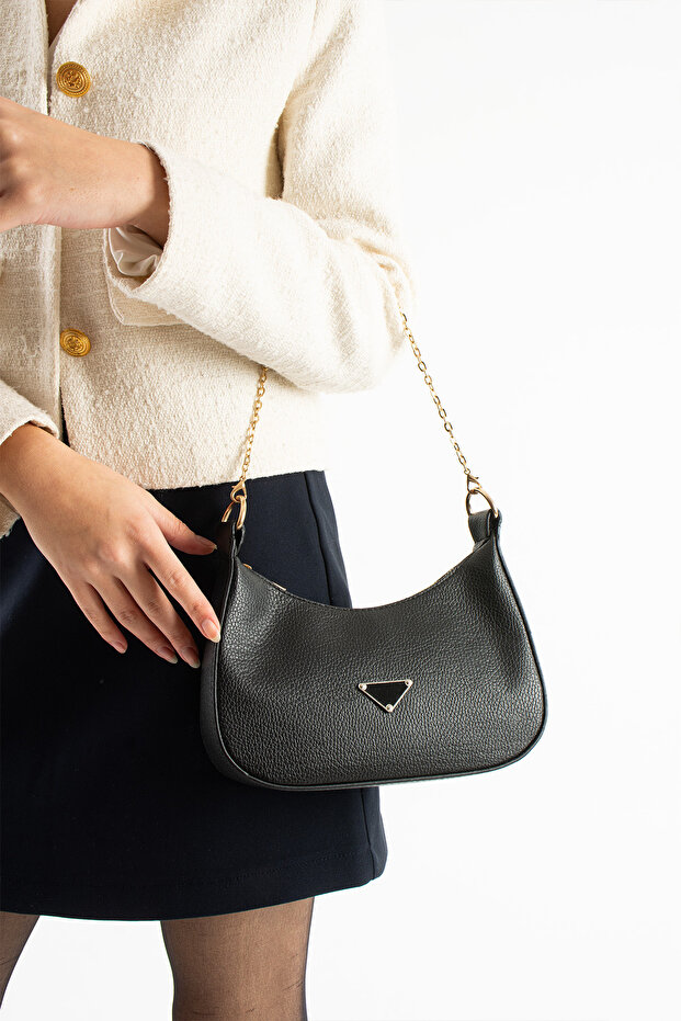 Zealous kadın siyah kolon askılı zincirli omuz çantası - Fiyatı, Yorumları