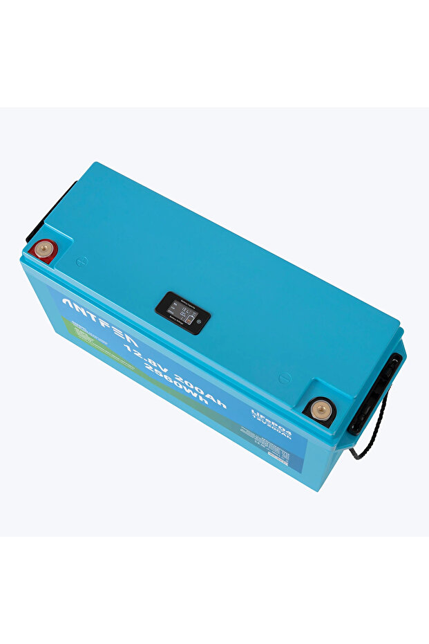 Antfea 12.8V 200Ah ABS Lityum Akü Akıllı Ekran Bluetooth LiFePo4 2 ADET ...