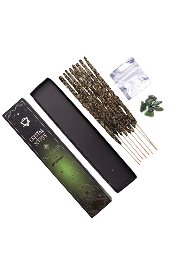 Ancient Wisdom s.r.o. Bețișoare de tămâie din jad verde pentru armonie ...