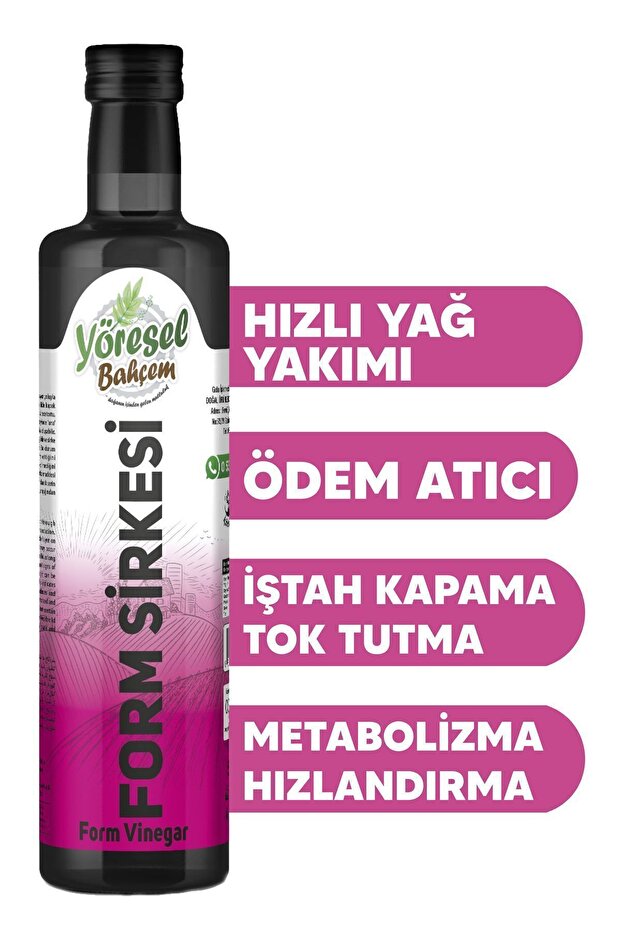 Yöresel Bahçem Kilo Vermeye Yardımcı Form Sirkesi Doğal Fermantasyon ...