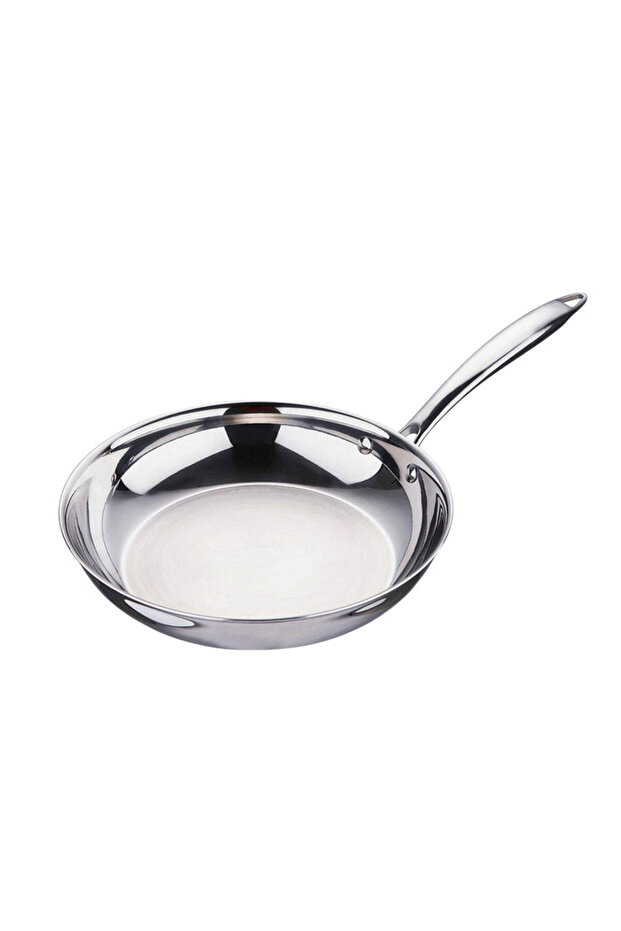 Arshia 24cm Tri-Ply Stainless Steel Fry Pan – Premium 18/10 Steel, Even ...