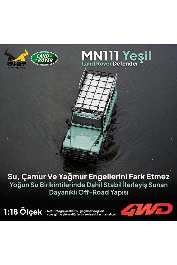 MN Model MN111 1/18 Land Rover Defender 110 4WD RC Model Rock Crawler ...
