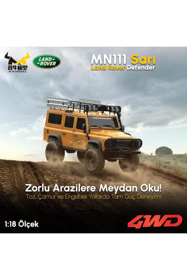 MN Model MN111 1/18 Land Rover Defender 110 4WD RC Model Rock Crawler ...