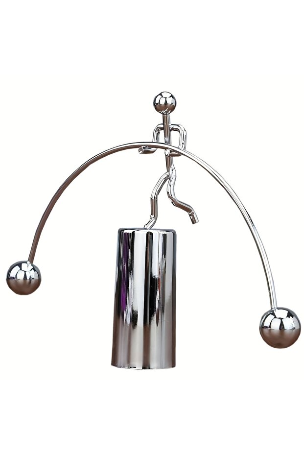 Choice silvery 1pc-Steel Balanced Weightlifting Art Decompression Home ...