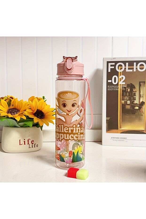 Choice Pink 750ML 750ML Italian Brainrot Water Bottle Outdoor Drinking ...