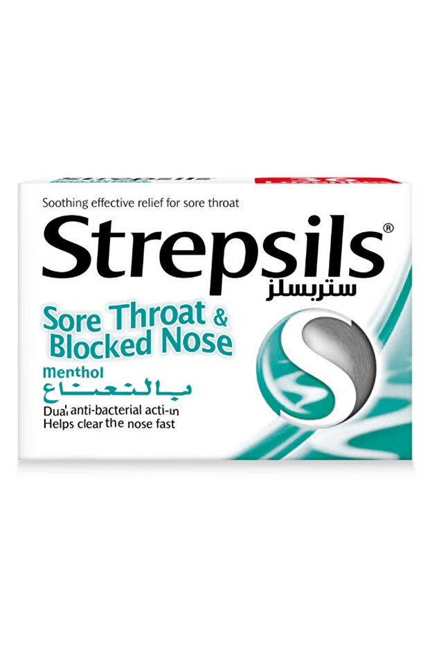 Strepsils Menthol Lozenges For Sore Throat and Blocked Nose, 24S- Trendyol