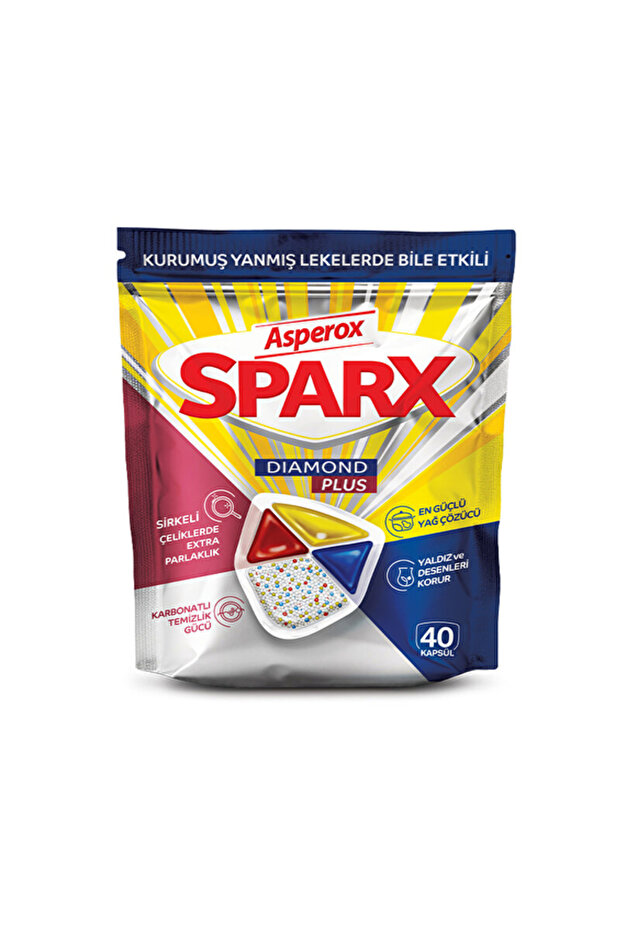 ASPEROX Sparx Diamond Plus Bulaşık Makinasi Tableti 40 lı - Fiyatı ...